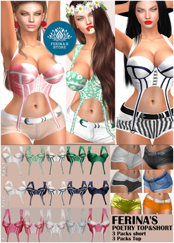 Second Life Marketplace - DEMO FERINA'S POETRY -Barbie girl- TOP